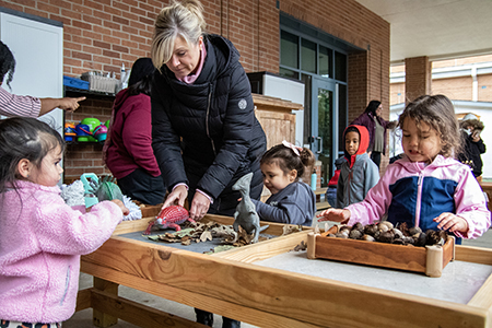 Child Development Lab School renovations bring nature into playground ...